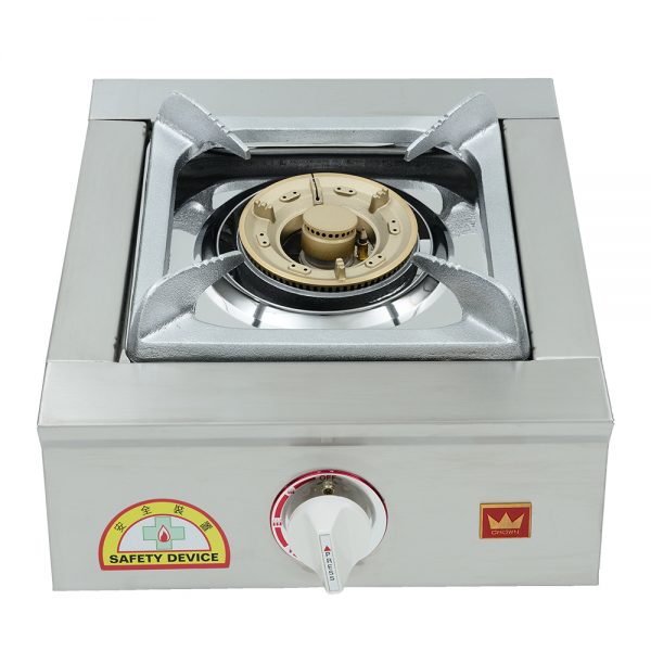 Crown CR8198 Stainless Steel LPG Gas Single Burner Stove - Crown Cgs