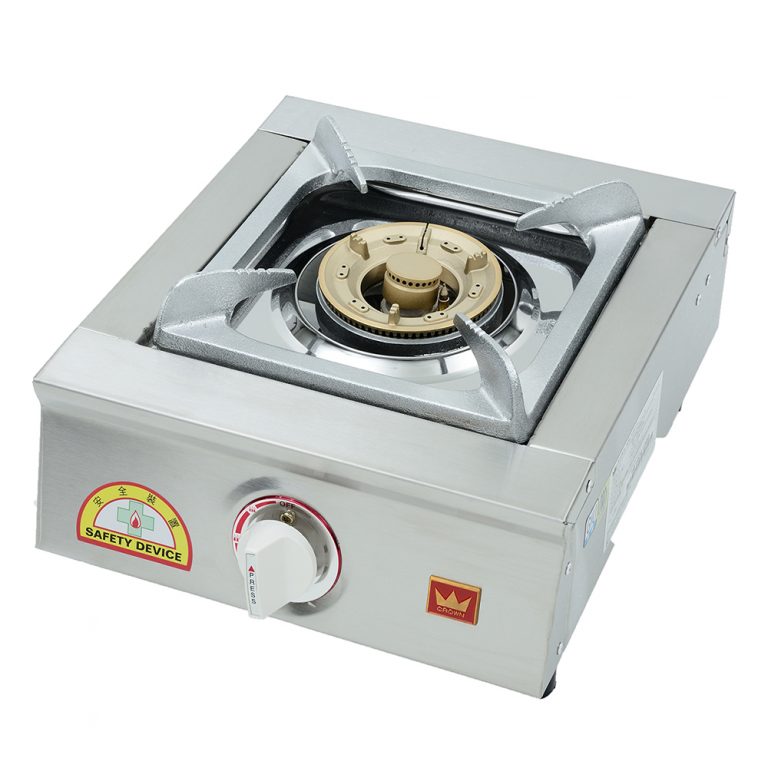 Crown CR8198 Stainless Steel LPG Gas Single Burner Stove - Crown Cgs